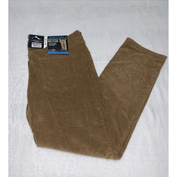 Denali | Pants | Denali Stretch Pants 38w 32l Desert Camel Ribbed Cotton Nwt | Poshmark